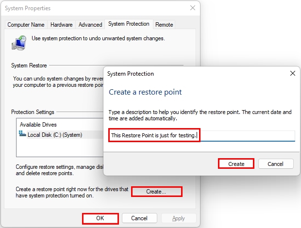 How to Create And Configure Restore Points on Windows 11 - TECHNIG
